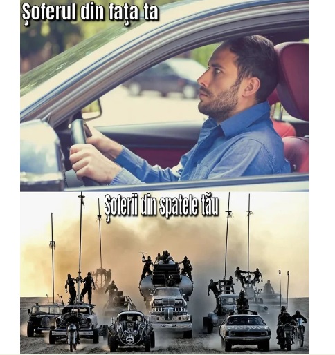 Meme: La volan în București